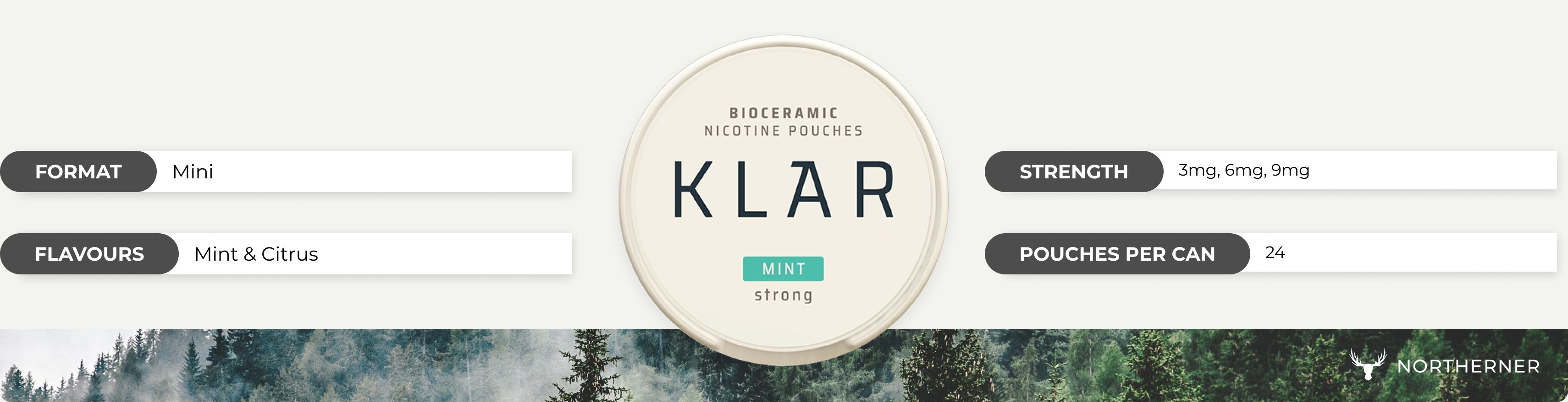Buy KLAR Nicotine Pouches Online | Fast UK Delivery | Northerner