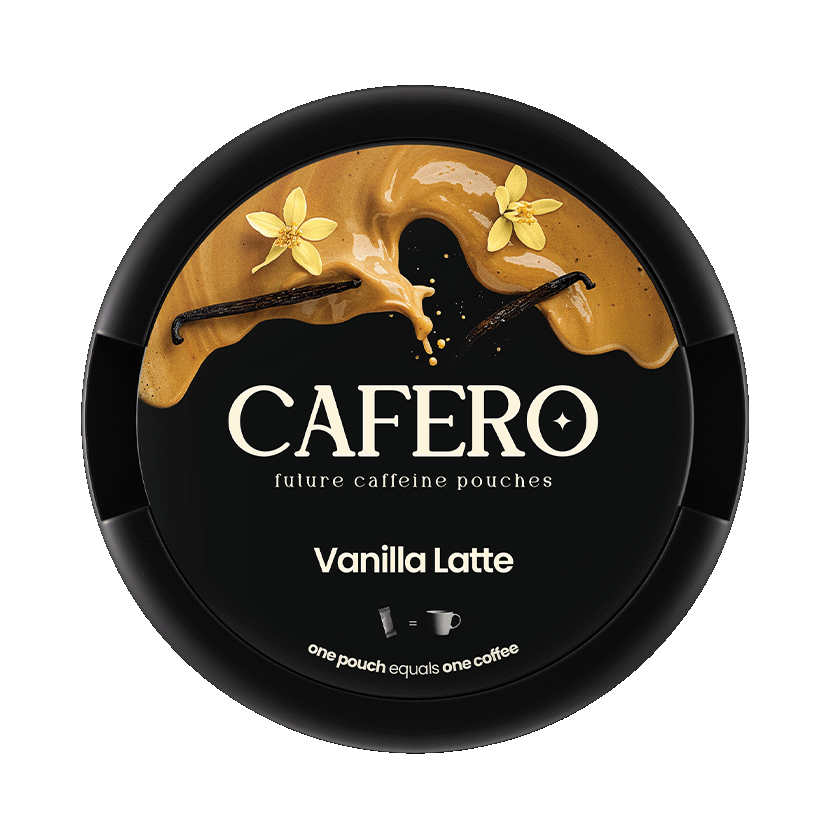 CAFERO Vanilla Latte Caffeine Pouches Next Day Delivery
