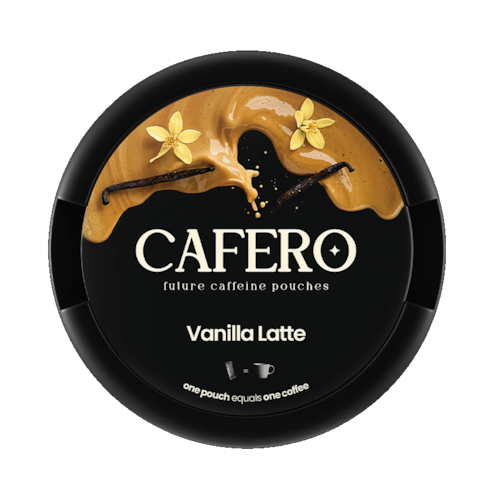 CAFERO Vanilla Latte Caffeine Pouches Next Day Delivery